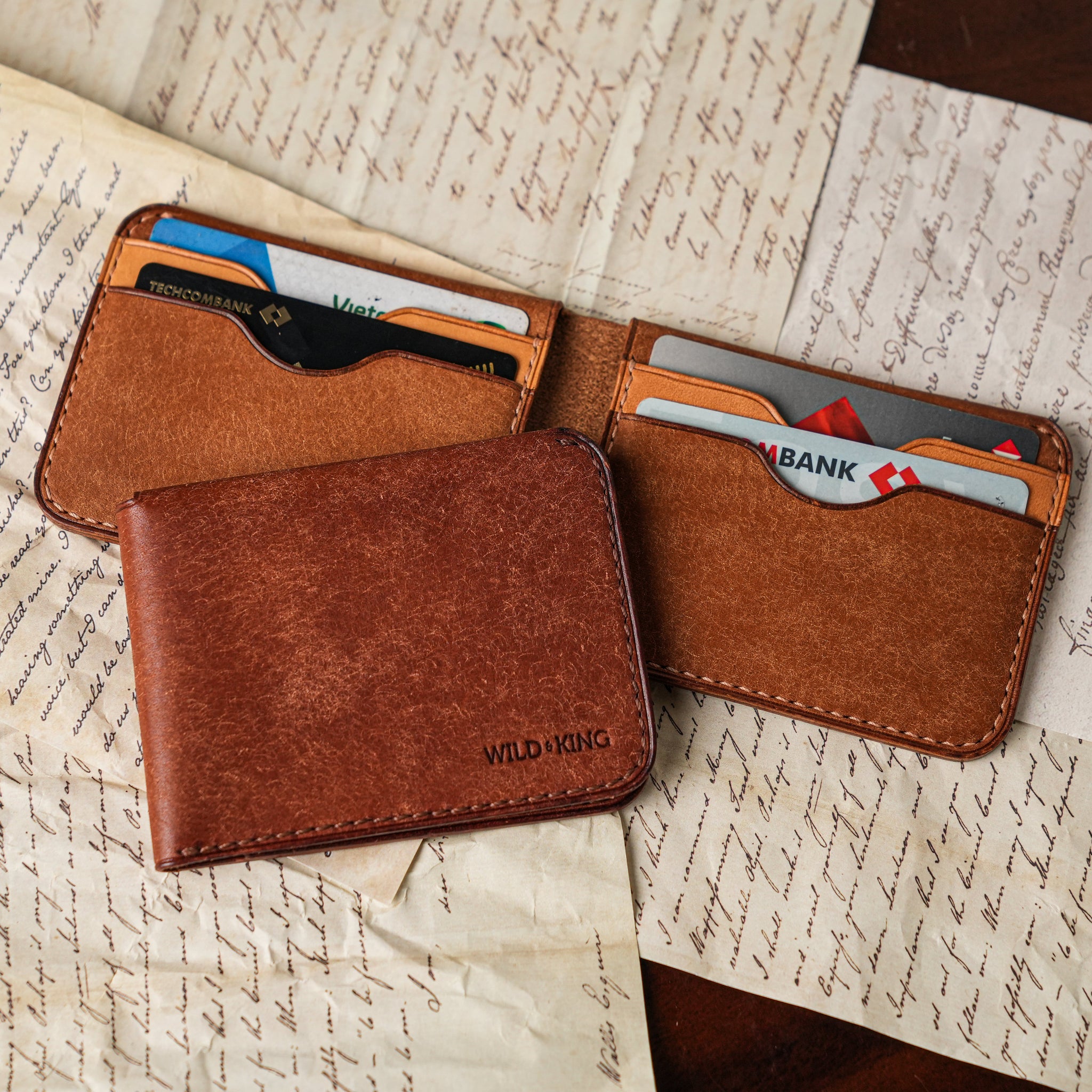Handcrafted Patina Leather Wallets | Wild & King