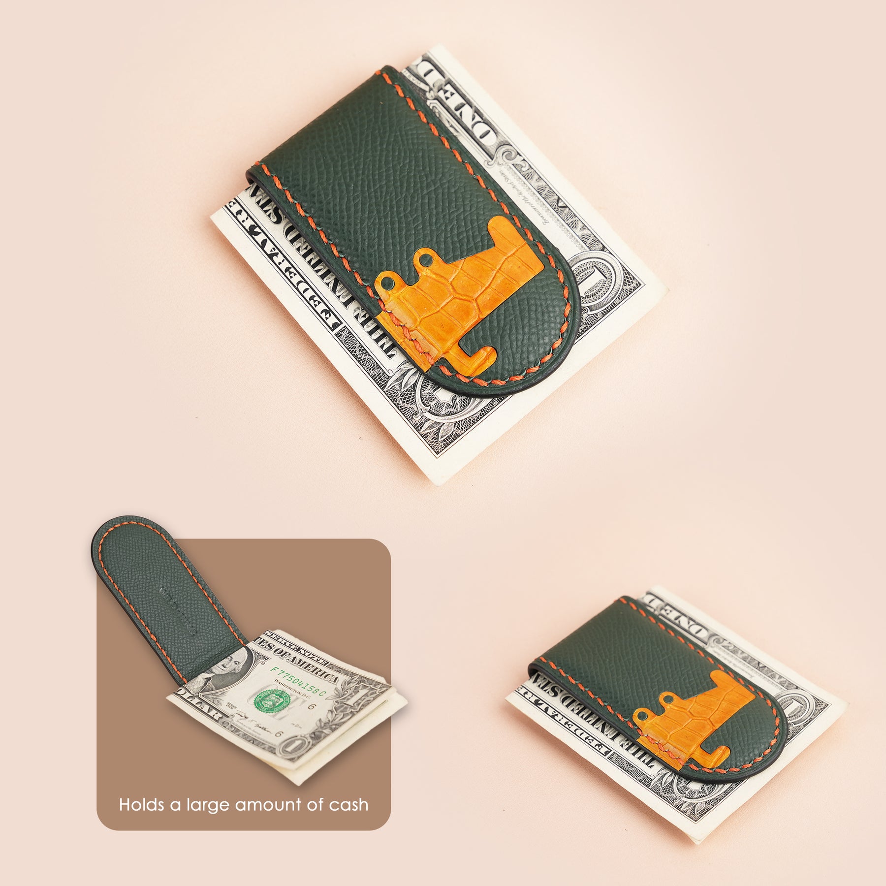 Epsom Leather Money Clip - Alligator Stupid | Wild & King