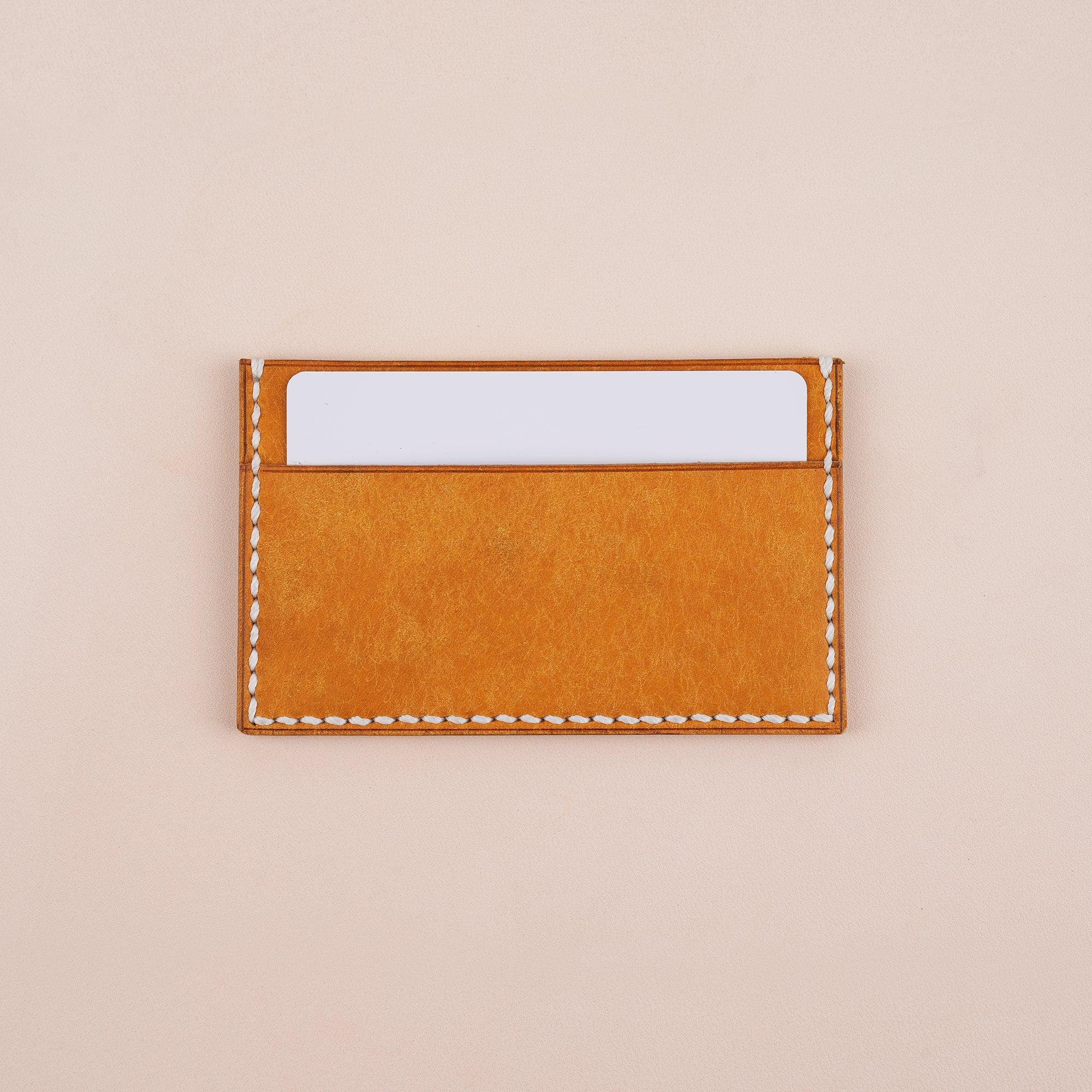 Slim Golden Pueblo Leather Card Holder